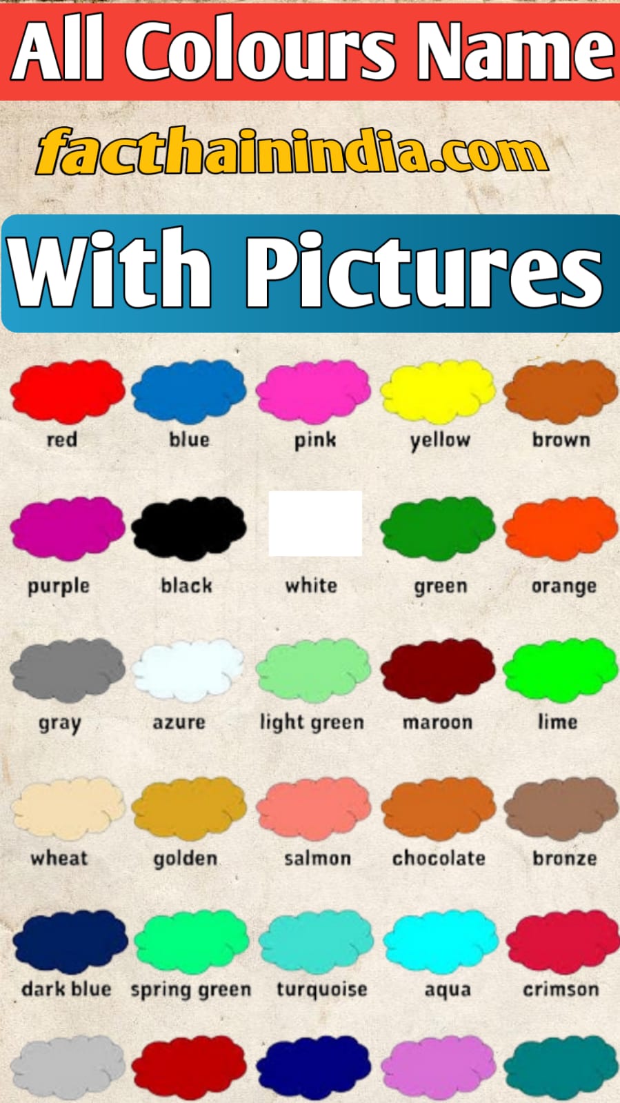 All Colors Name in Hindi and English - Top 30 Colors Name in Hindi and ...